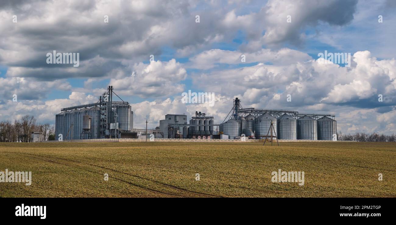 agro-processing plant for processing and silos for drying cleaning and ...