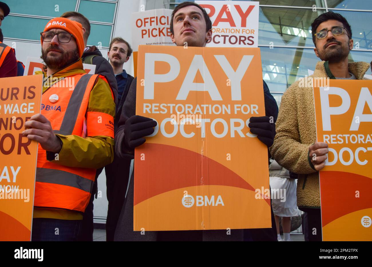 London, UK. 11th April 2023. British Medical Association (BMA) picket ...