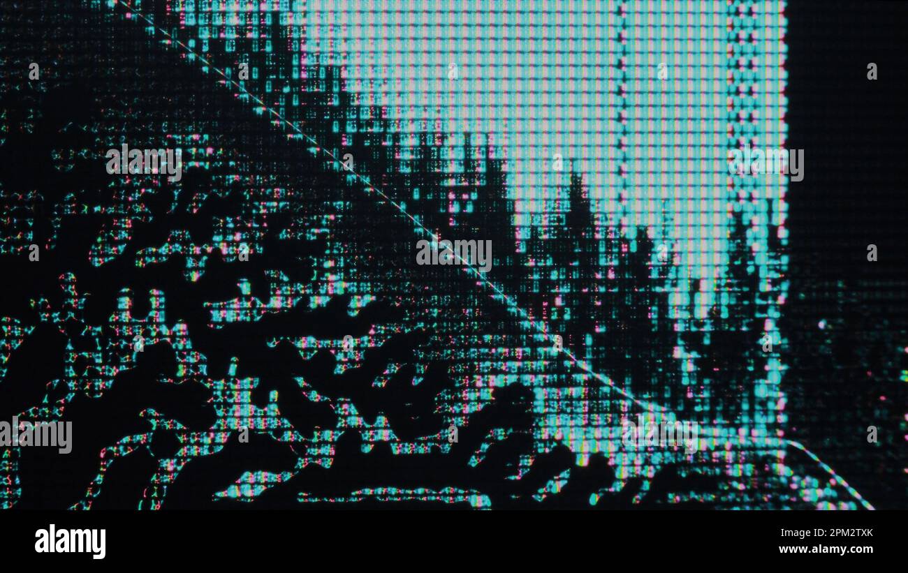 Glitch fluid matrix distortion iridescent pixel Stock Photo - Alamy