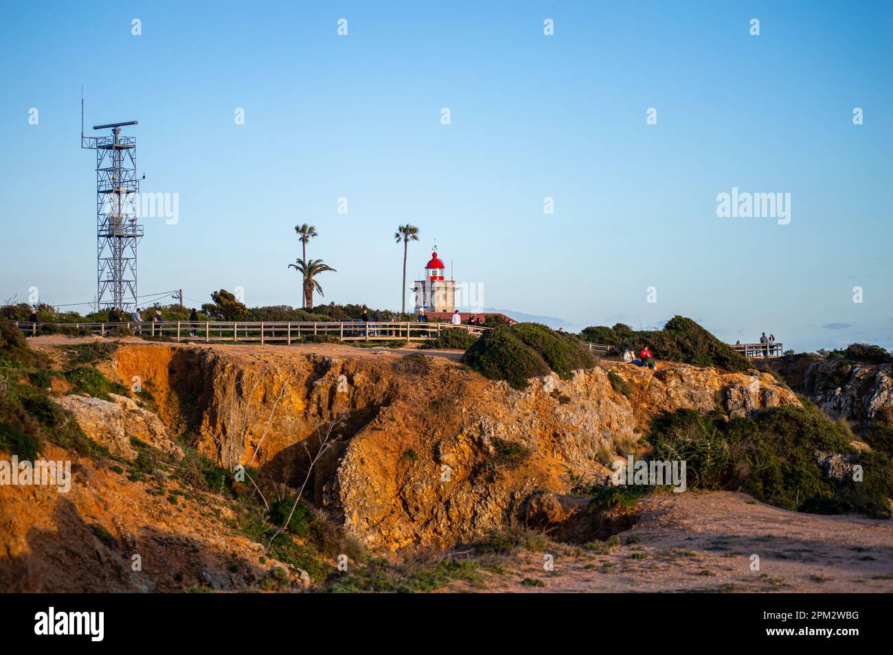 LAGOS, PORTUGAL - FEBRUARY 27, 2023: Lighthouse in Lagos, Portugal on ...