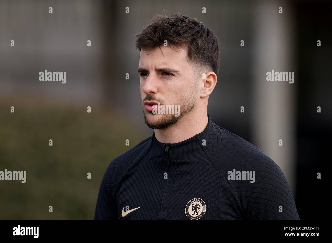 Chelsea's Mason Mount during a training session at the Cobham Training ...