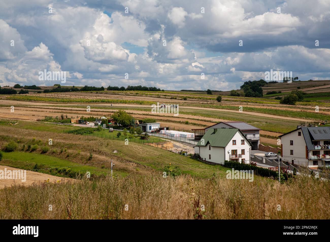 Farm village countryside scenery nature landscape Stock Photo - Alamy