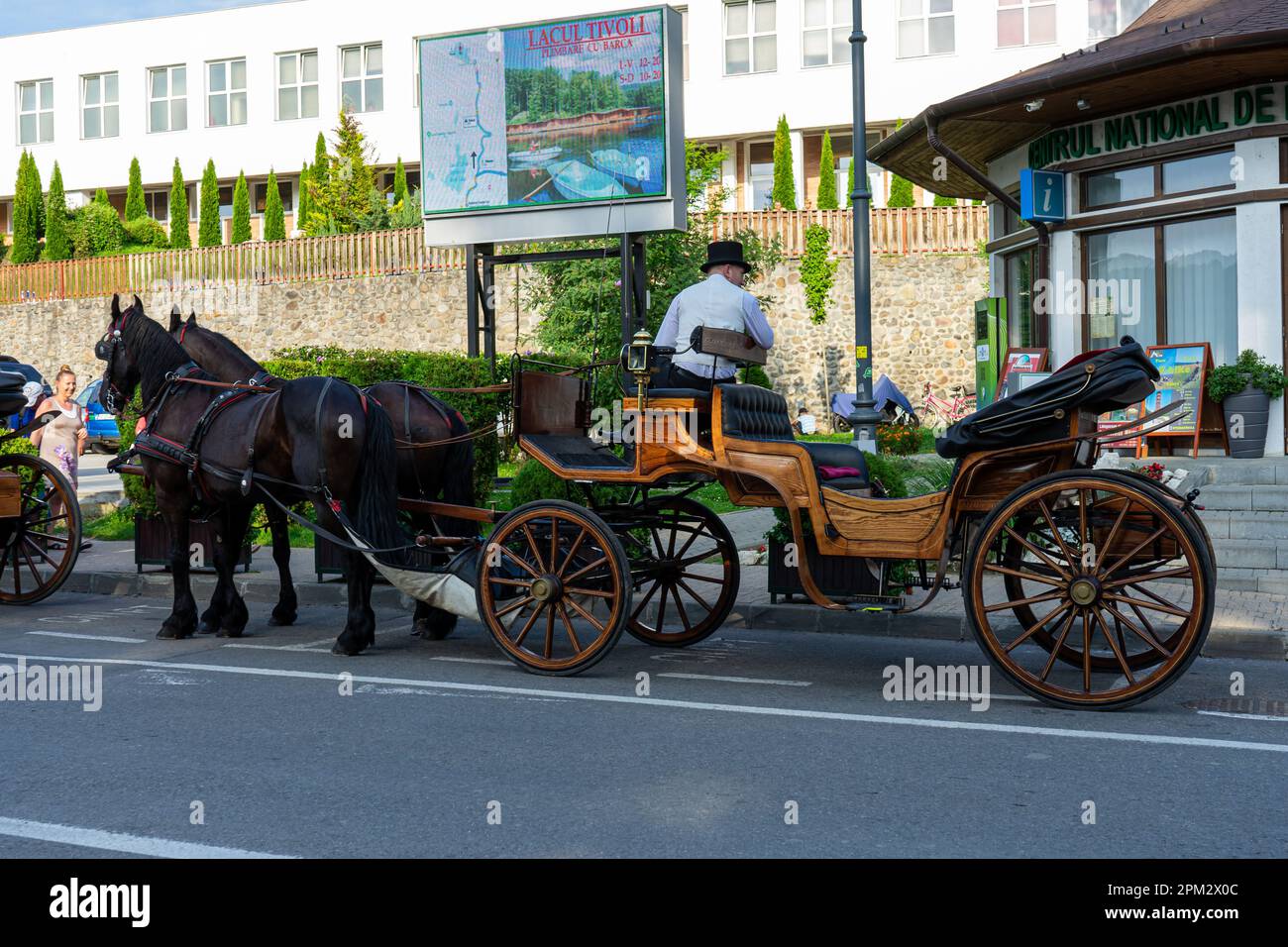 SOVATA, ROMANIA - AUGUST 24, 2022: Horse drawn carriage in Sovata ...