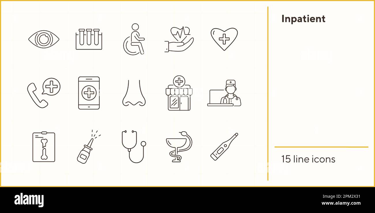 Inpatient sign Stock Vector Images - Alamy