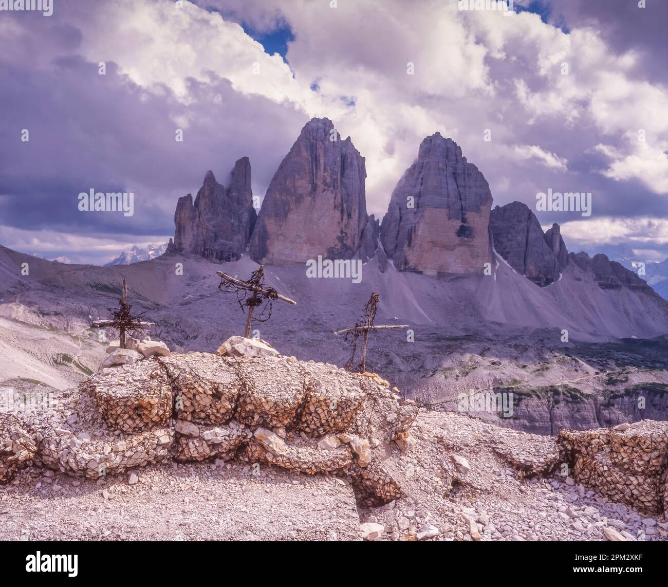 The image is of what remains of the First World War, Austrian front ...