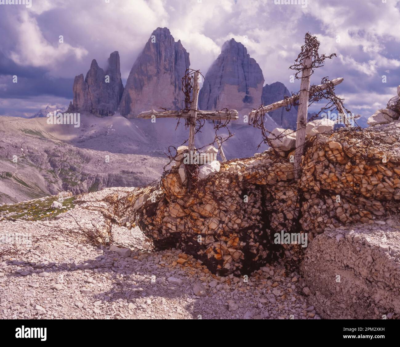 The image is of what remains of the First World War, Austrian front ...