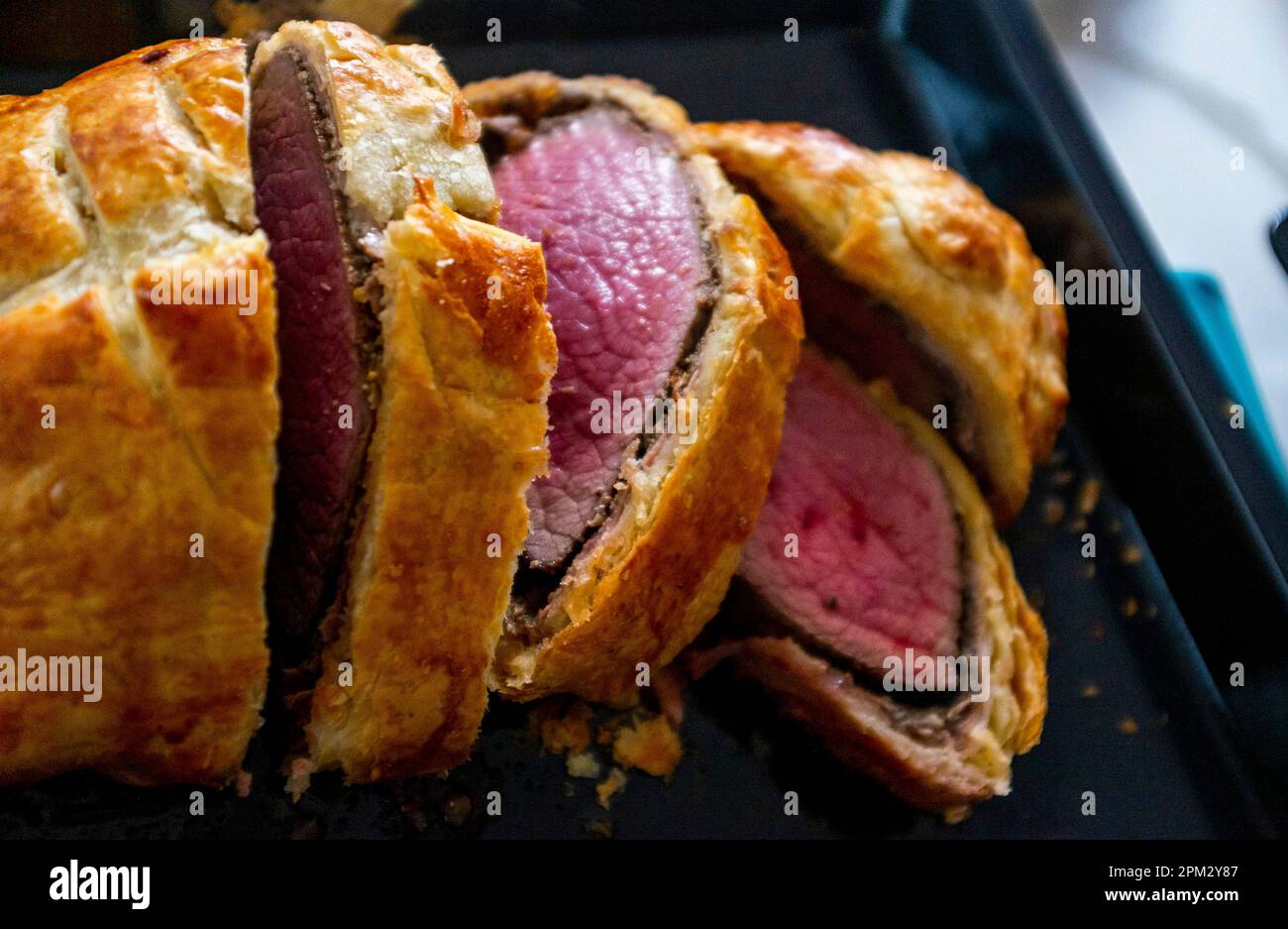 Home made Beef Wellington with puff pastry Stock Photo - Alamy
