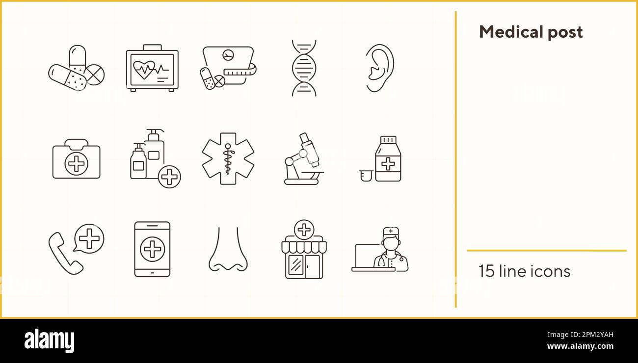 Ambulance post Stock Vector Images - Alamy