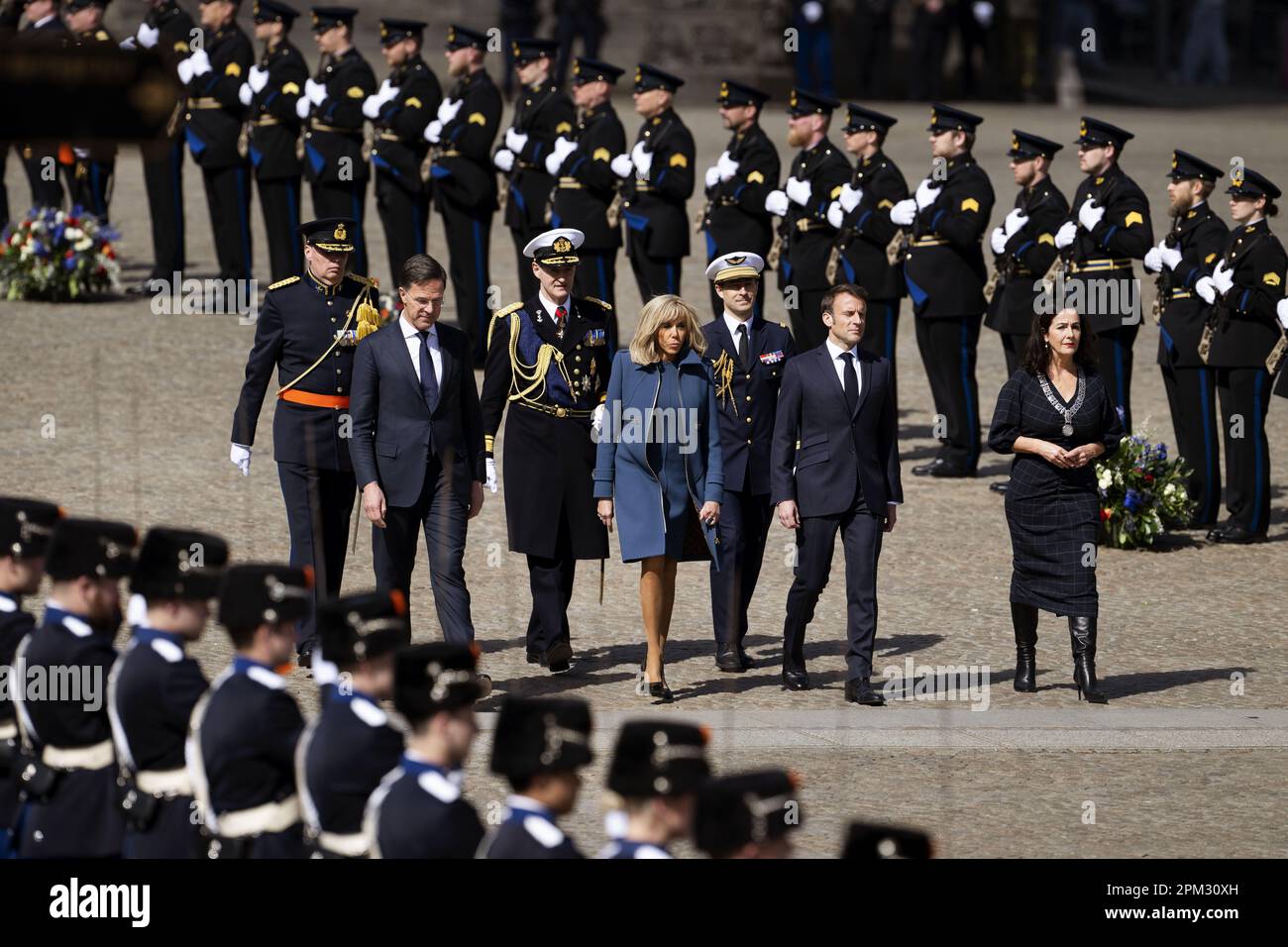 Amsterdam, Netherlands. 11th Apr, 2023. AMSTERDAM - French President ...