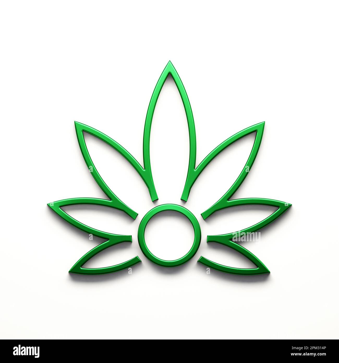 Marijuana leaf or cannabis leaf weed logo icon isolated on white ...