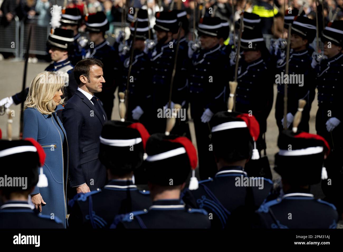 Amsterdam, Netherlands. 11th Apr, 2023. AMSTERDAM - French President ...