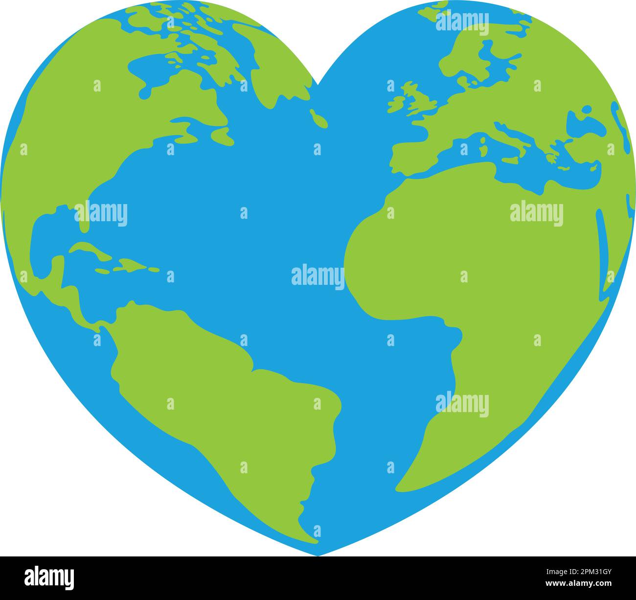 Earth Day Heart Stock Vector Image & Art - Alamy