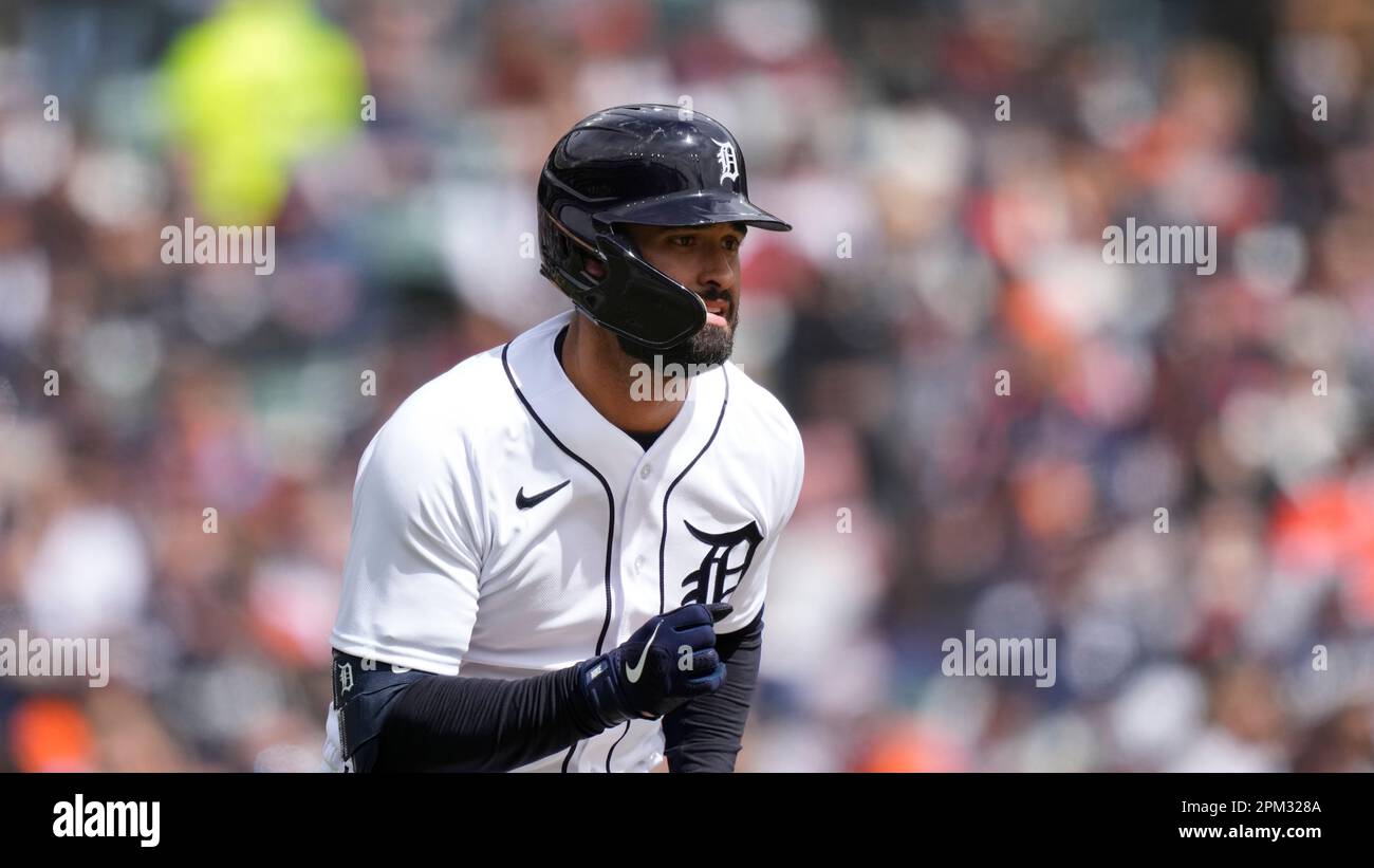 Detroit Tigers' Riley Greene plays during the first inning of a ...