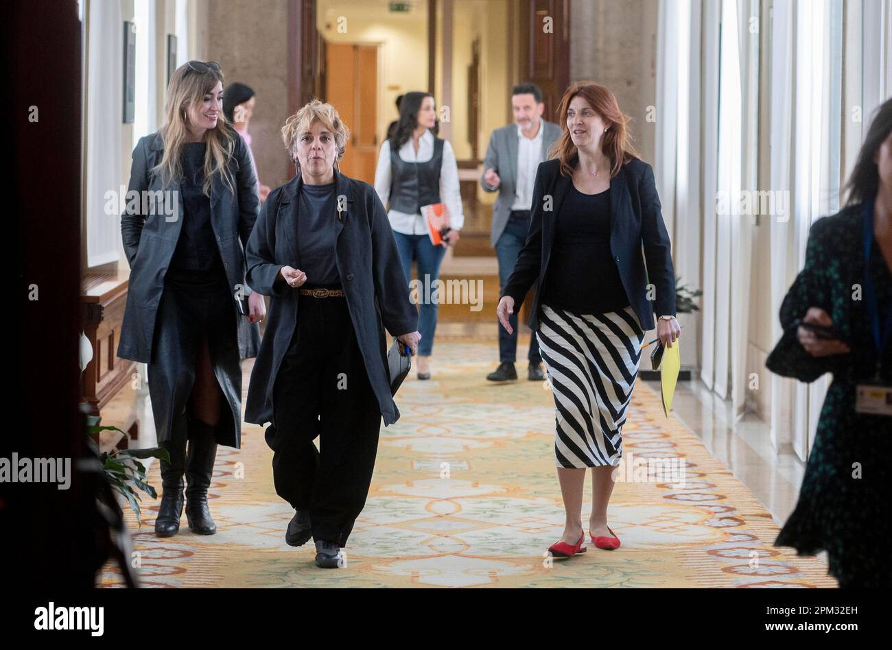 The third vice-president of the Congress of Deputies, Gloria Elizo (c ...