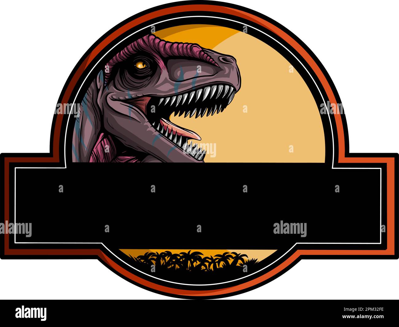 dinosaur logo park vector illustration Stock Vector Image & Art - Alamy