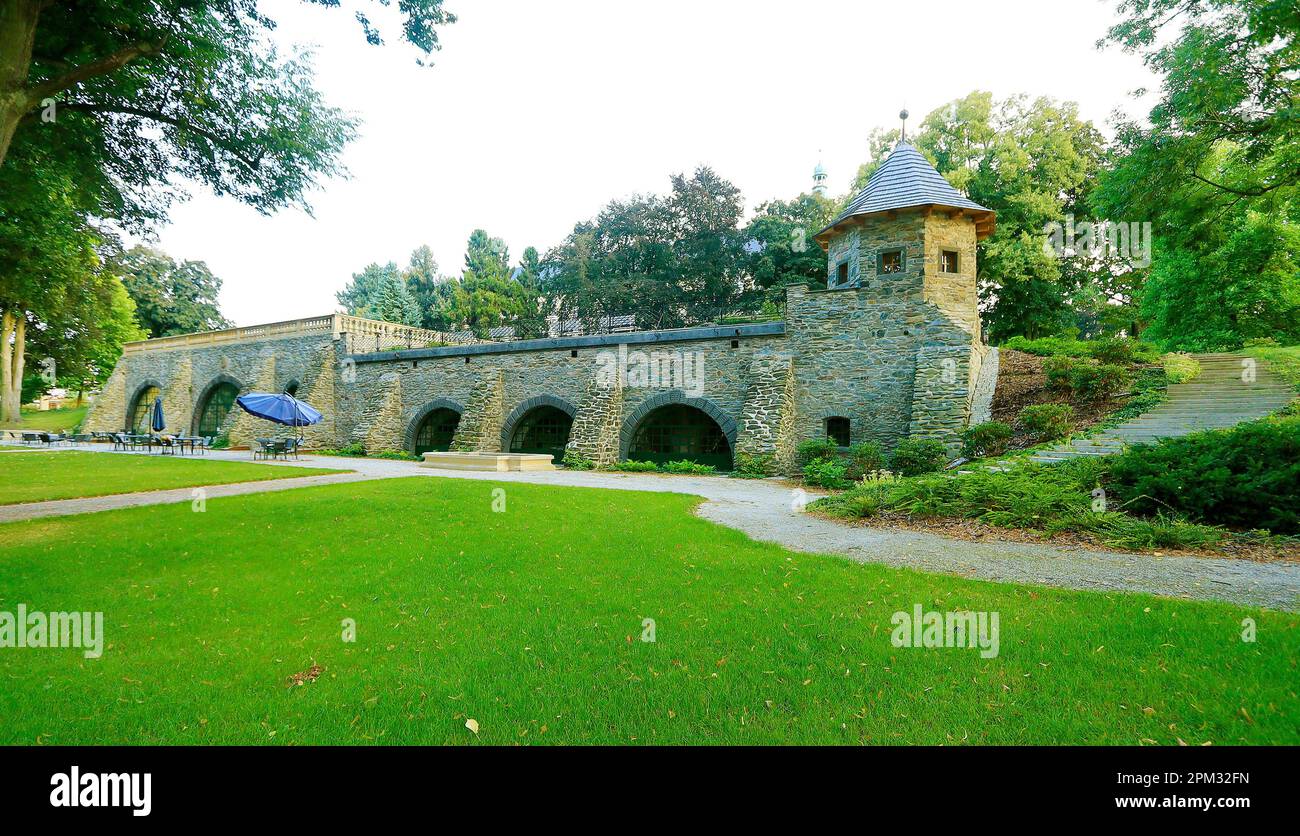 The Baroque Bruntal Chateau was rebuilt from a Gothic castle by the ...