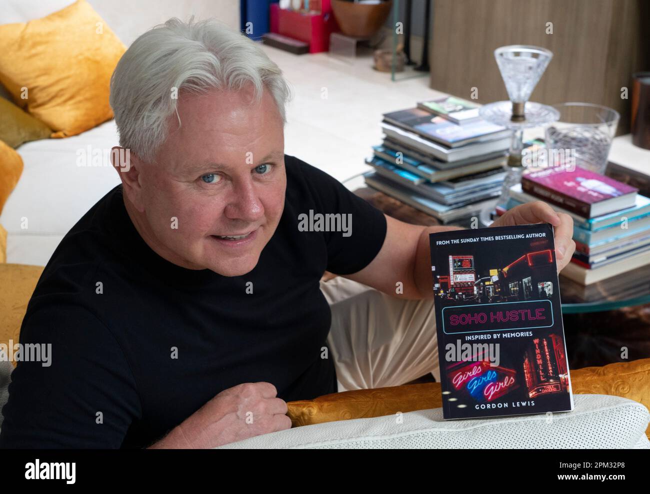 Irish–British film and video producer and author Gordon Lewis poses ...