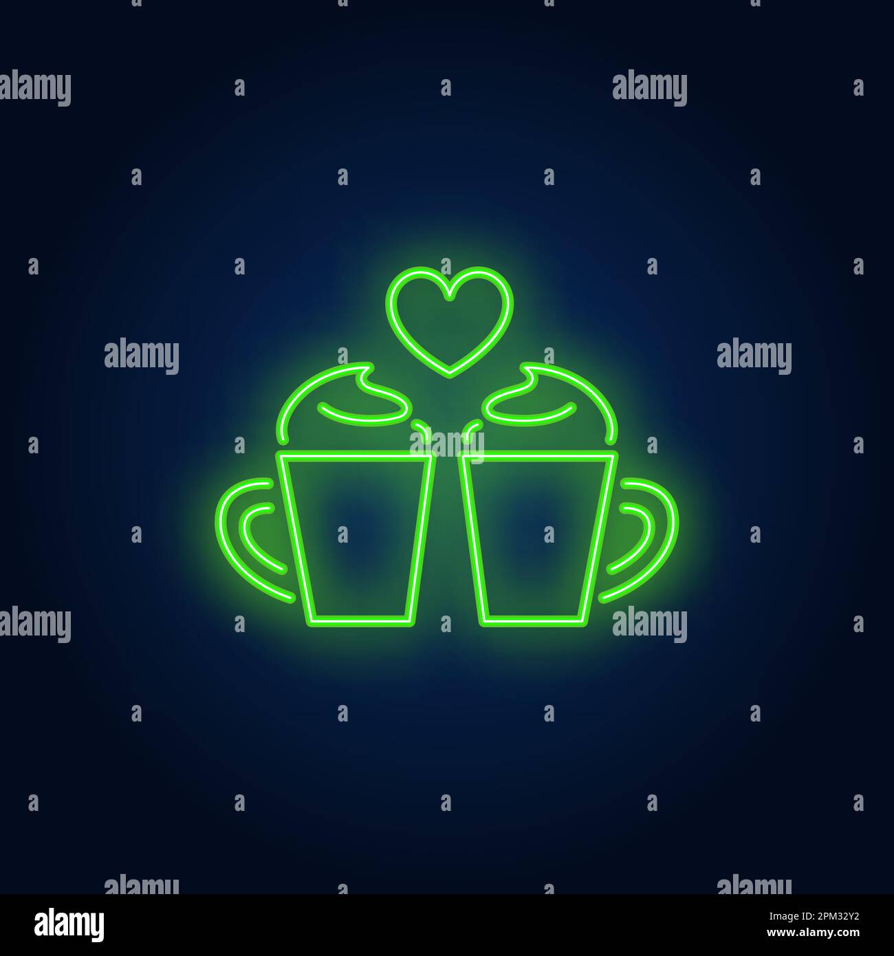 Two coffee tea cups Stock Vector Images - Alamy