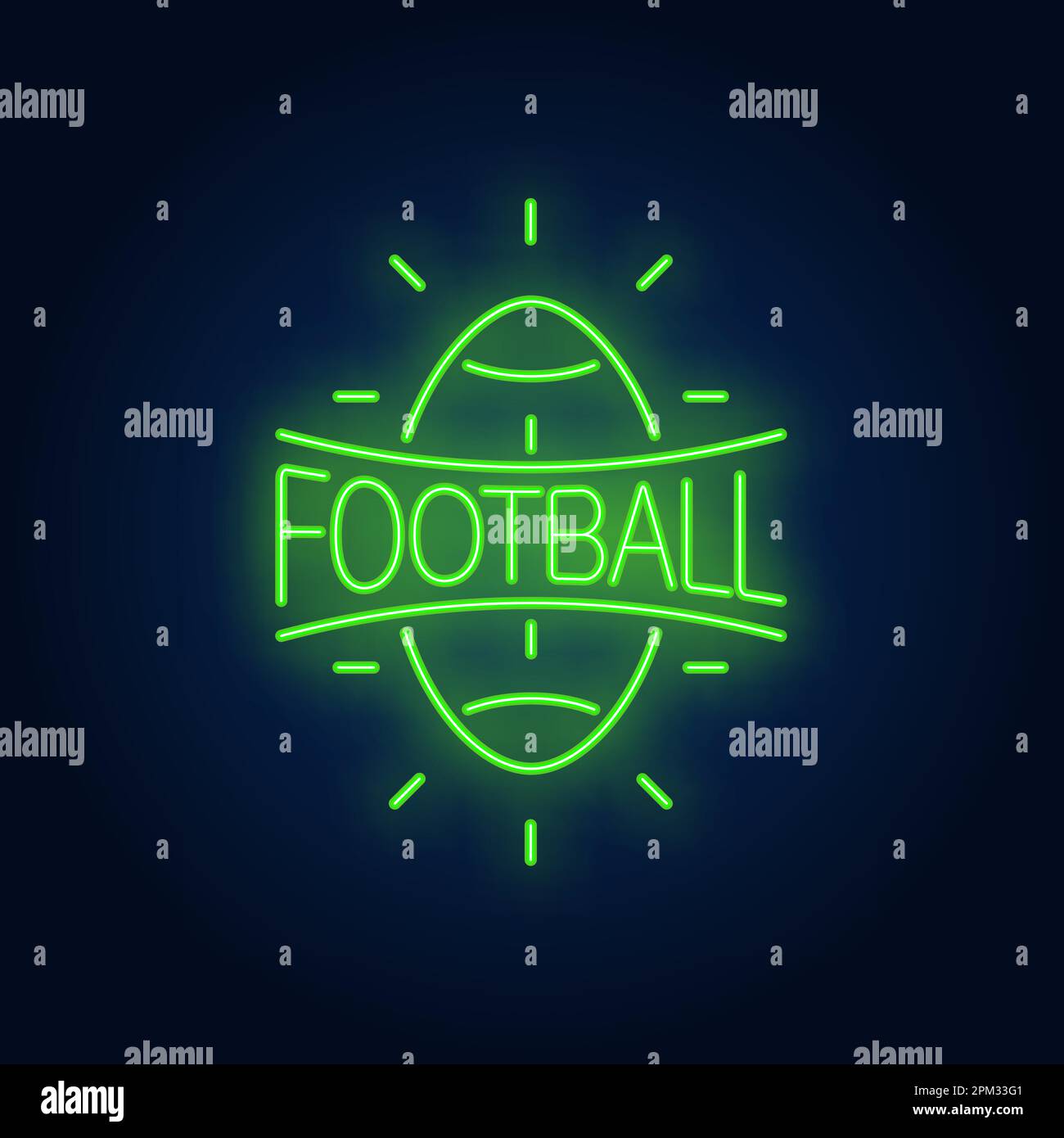 Football neon sign Stock Vector Image & Art - Alamy