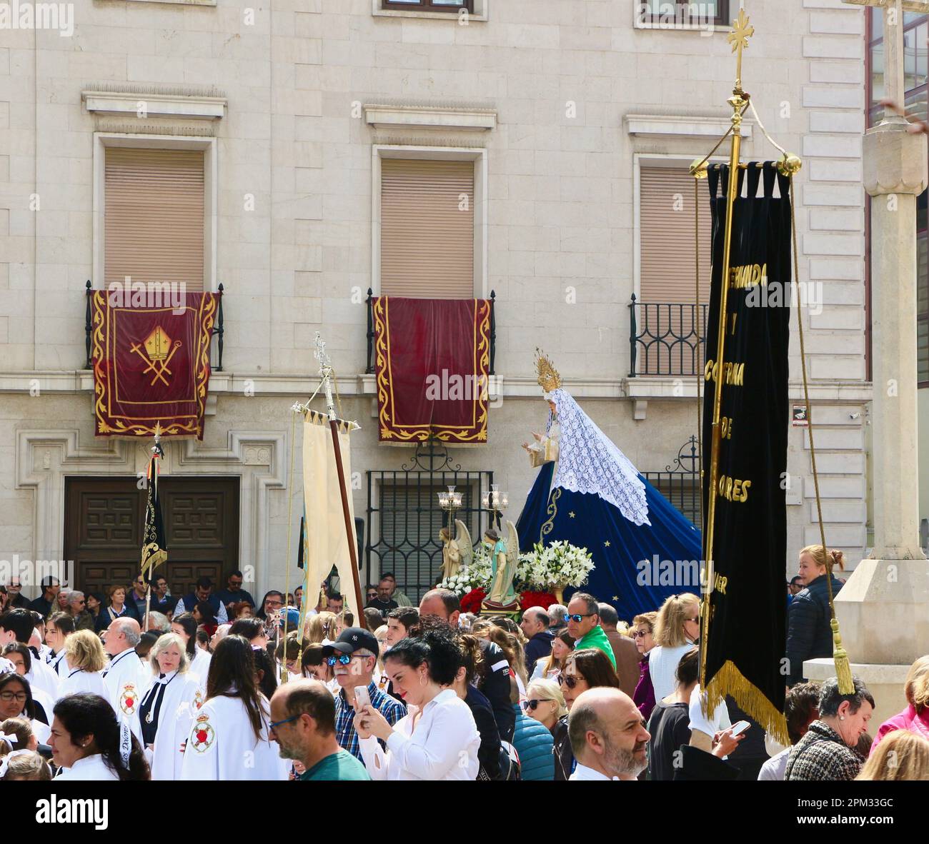 Statue of Mary Virgen Inmaculada Gloriosa Easter Sunday procession ...