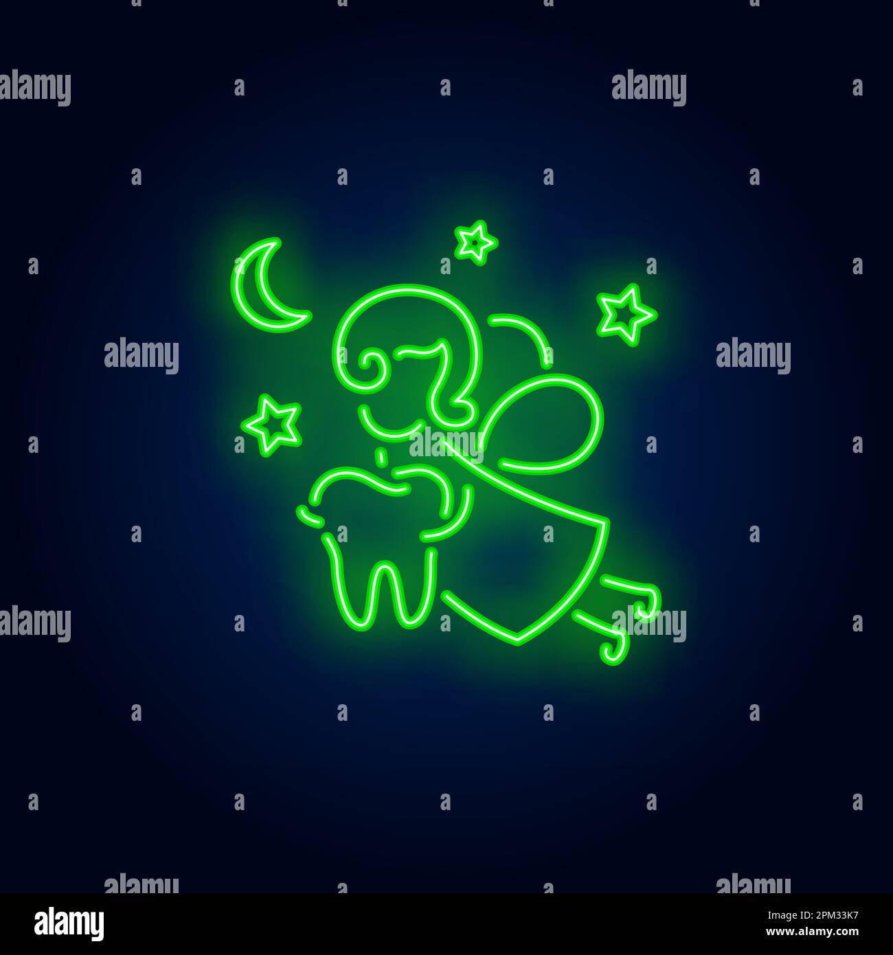 Tooth fairy neon sign Stock Vector Image & Art - Alamy