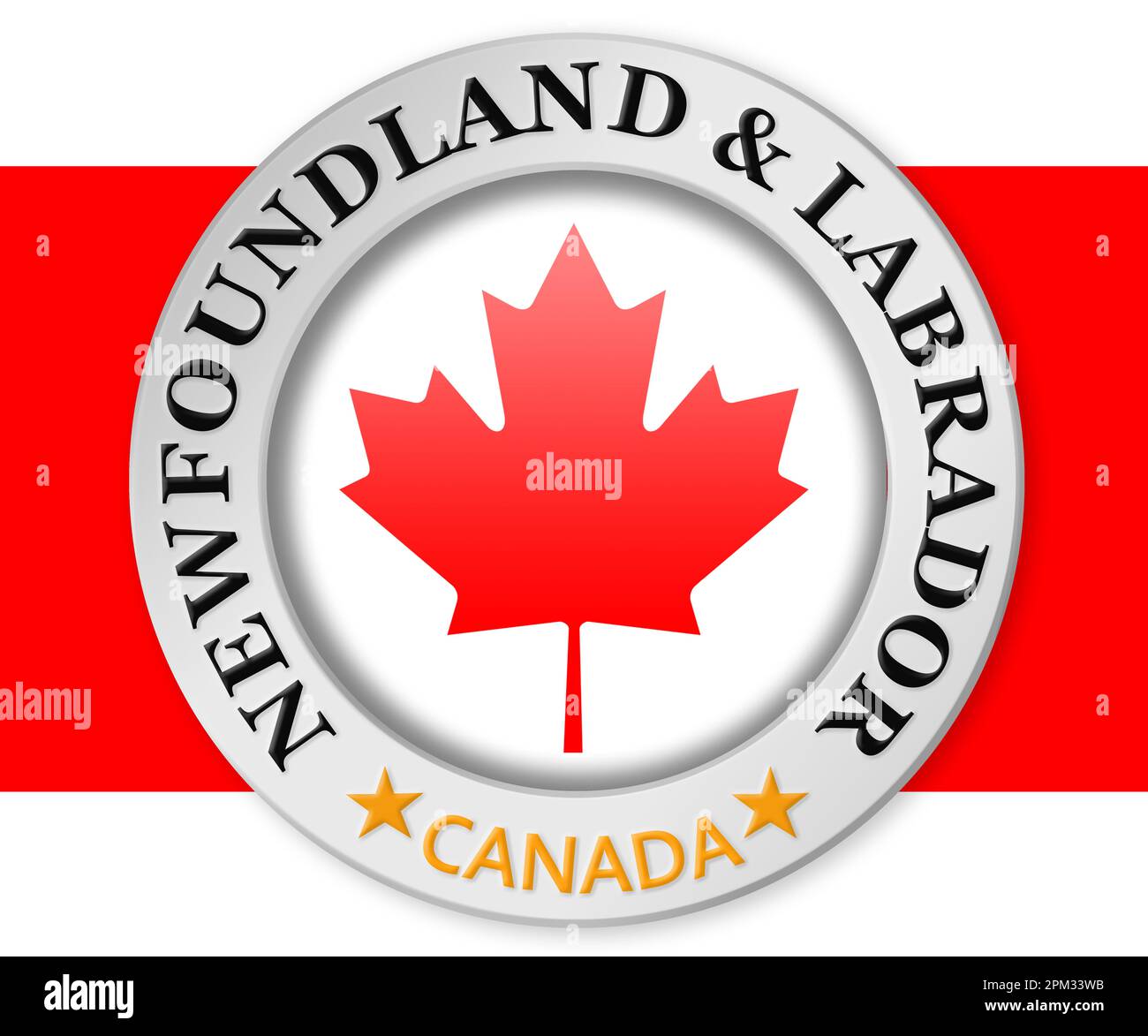 Newfoundland and labrador flag round hi-res stock photography and ...