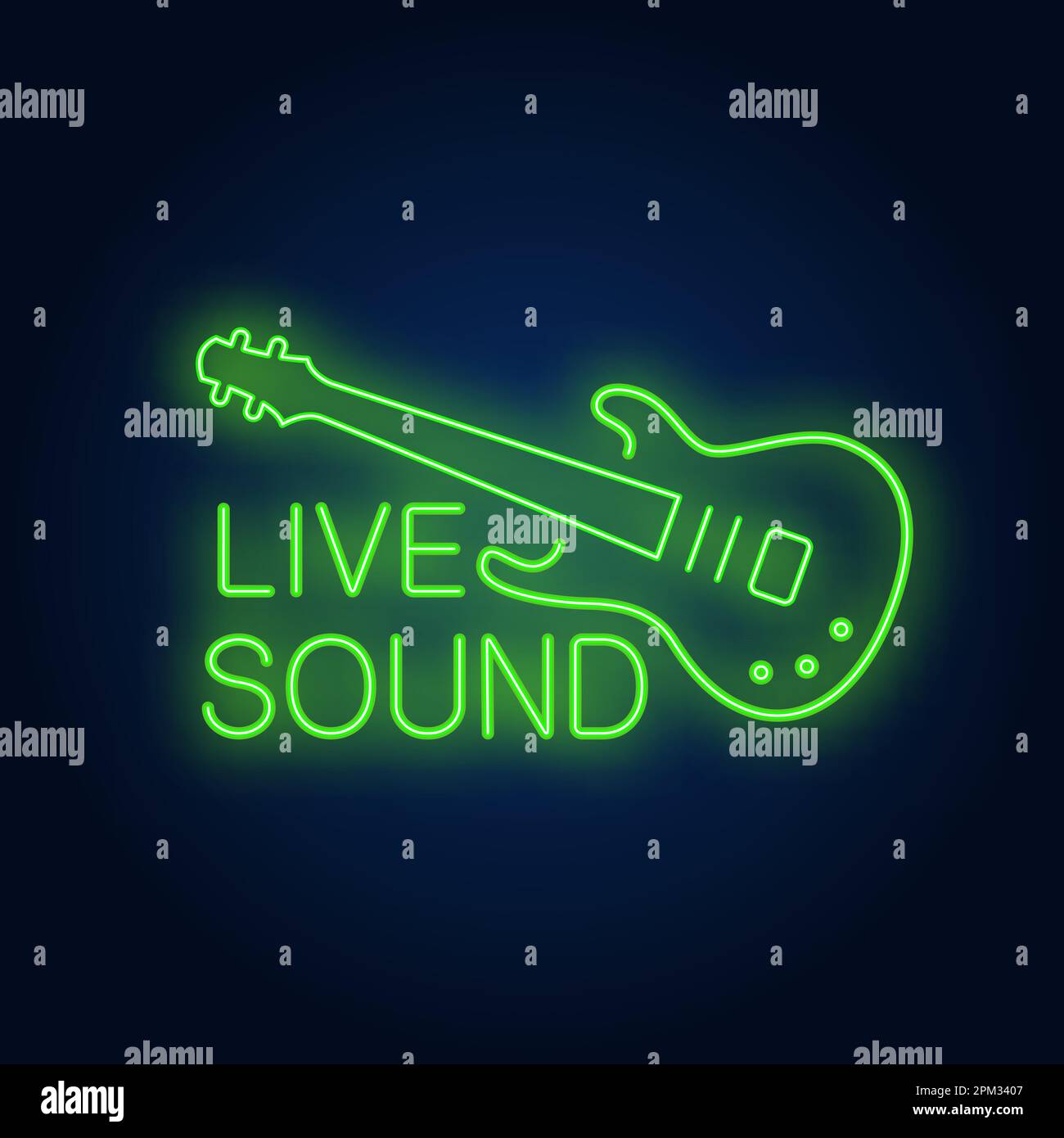 Guitar logo signage hi-res stock photography and images - Alamy