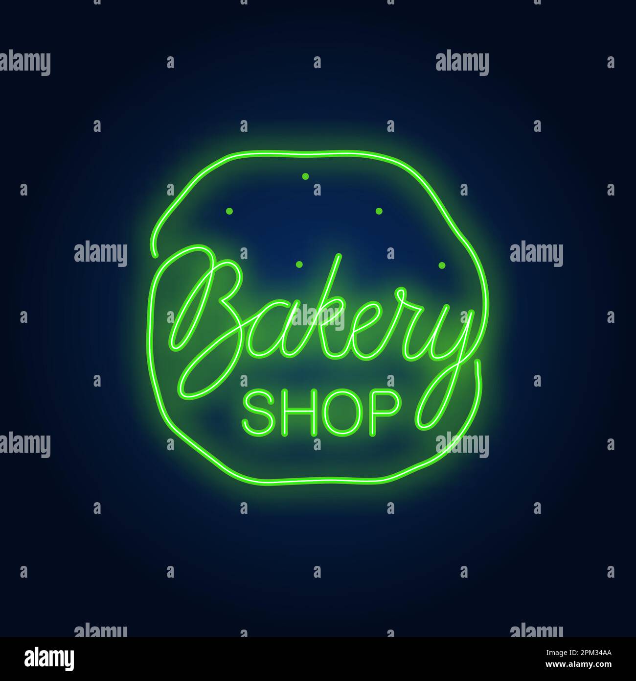 Bakery Shop Neon Sign Stock Vector Image & Art - Alamy