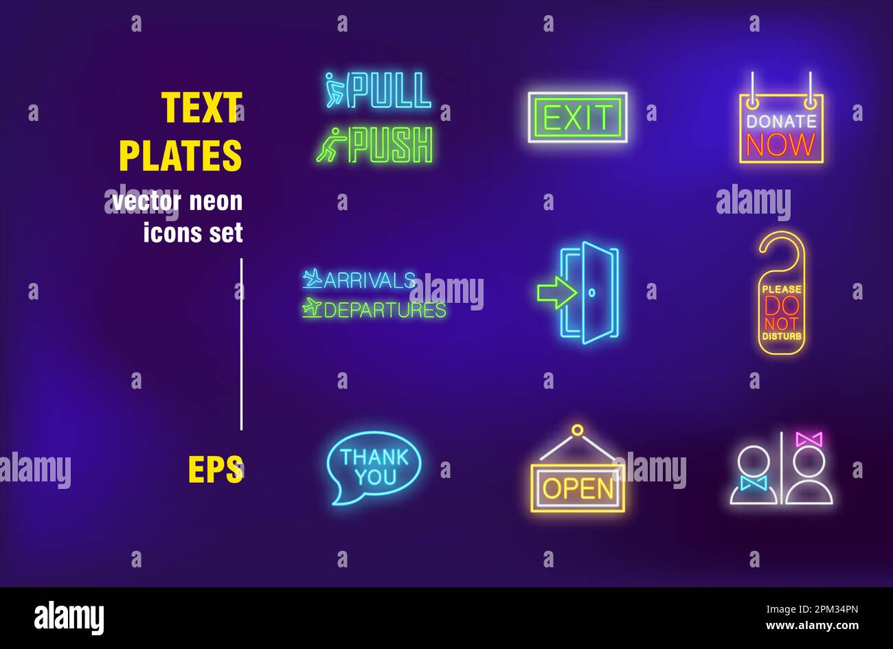 Push plates door Stock Vector Images - Alamy