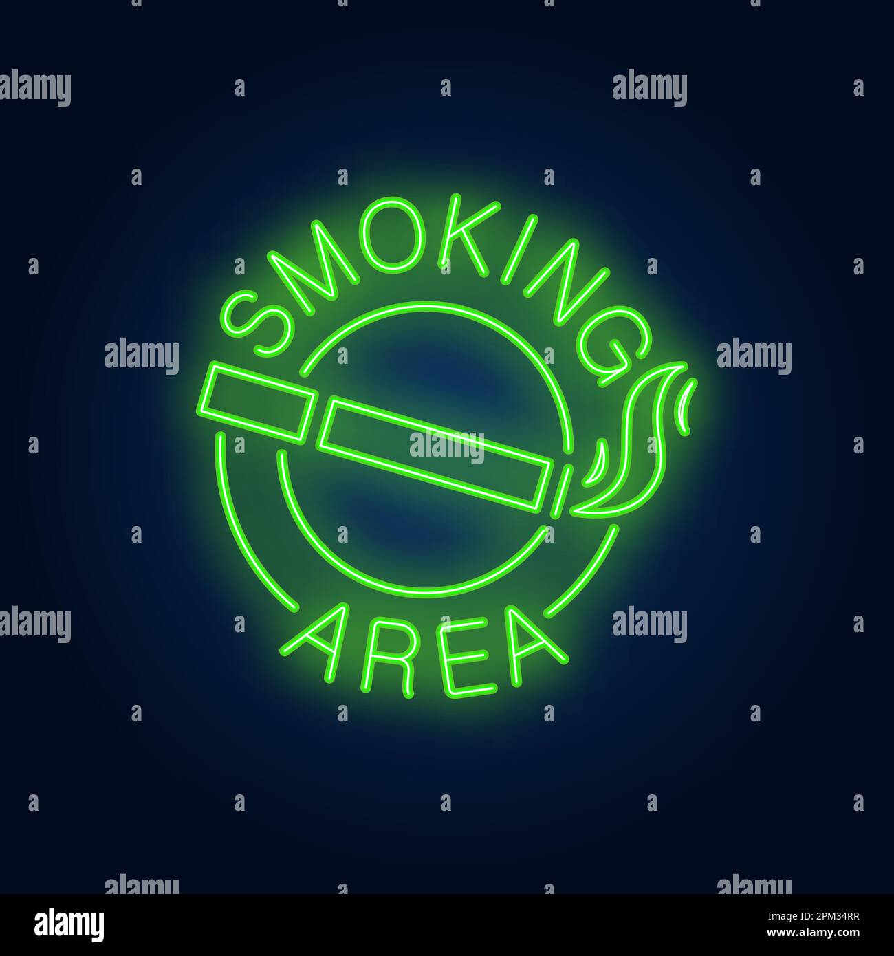 Smoking area neon sign Stock Vector Image & Art - Alamy