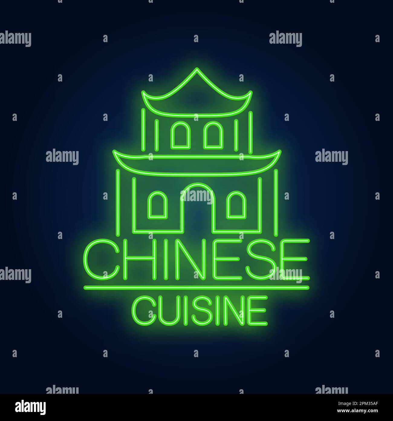 Chinese Cuisine Neon Sign Stock Vector Image & Art - Alamy