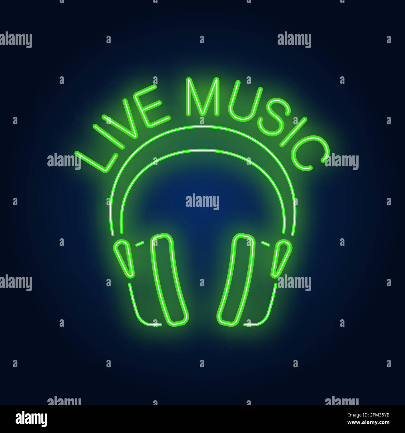 Pub with live music sign Stock Vector Images - Alamy