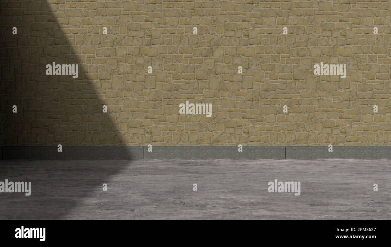 Outdoor Brick and concrete combination creates a unique and ennui ...