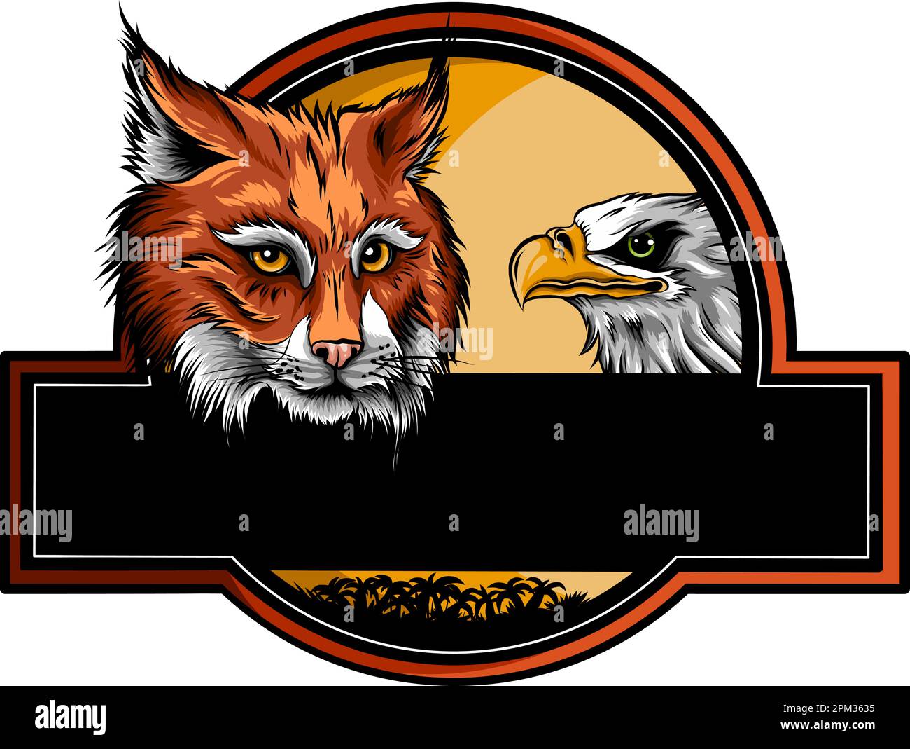 vector illustration logo zoo design digital hand draw Stock Vector ...