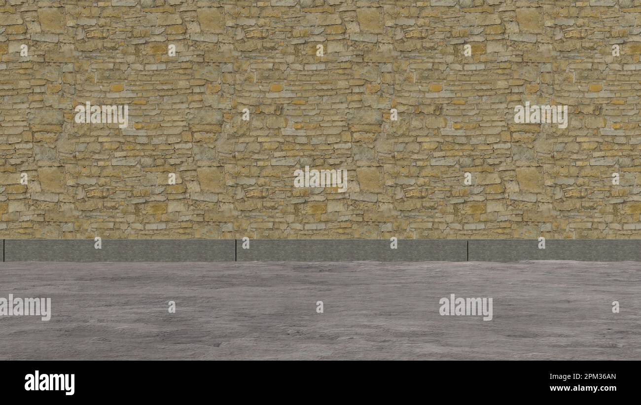 Outdoor Brick and concrete textures create a unique and cool space ...