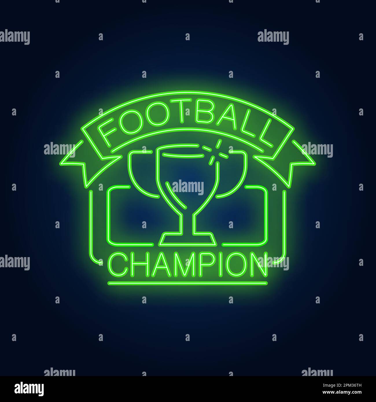 Football champion neon sign Stock Vector Image & Art - Alamy