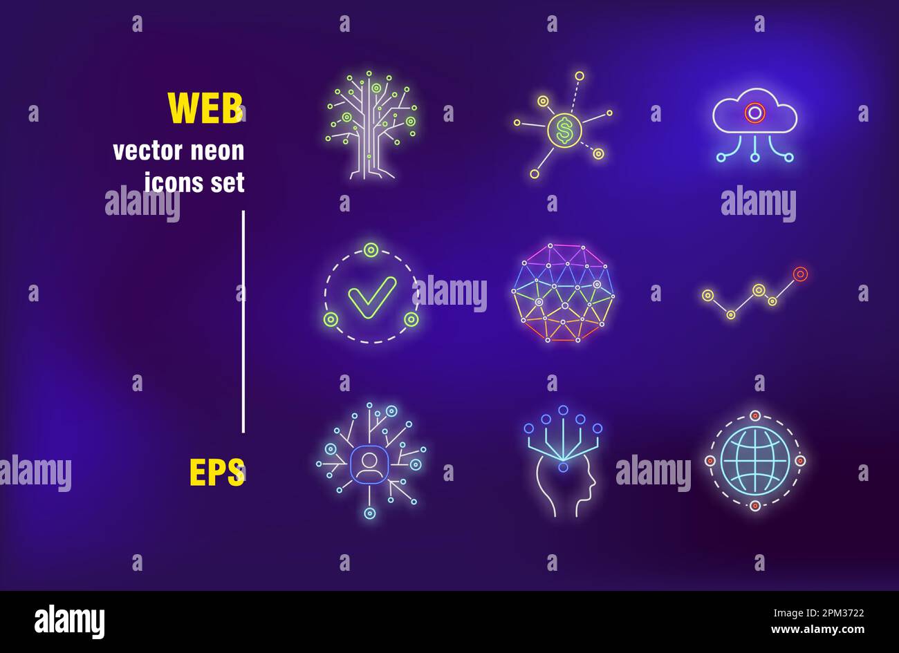 Web neon signs set Stock Vector Image & Art - Alamy