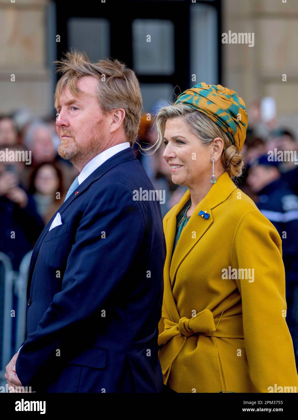 Amsterdam, Netherlands. 11th Apr, 2023. King Willem-Alexander and Queen ...