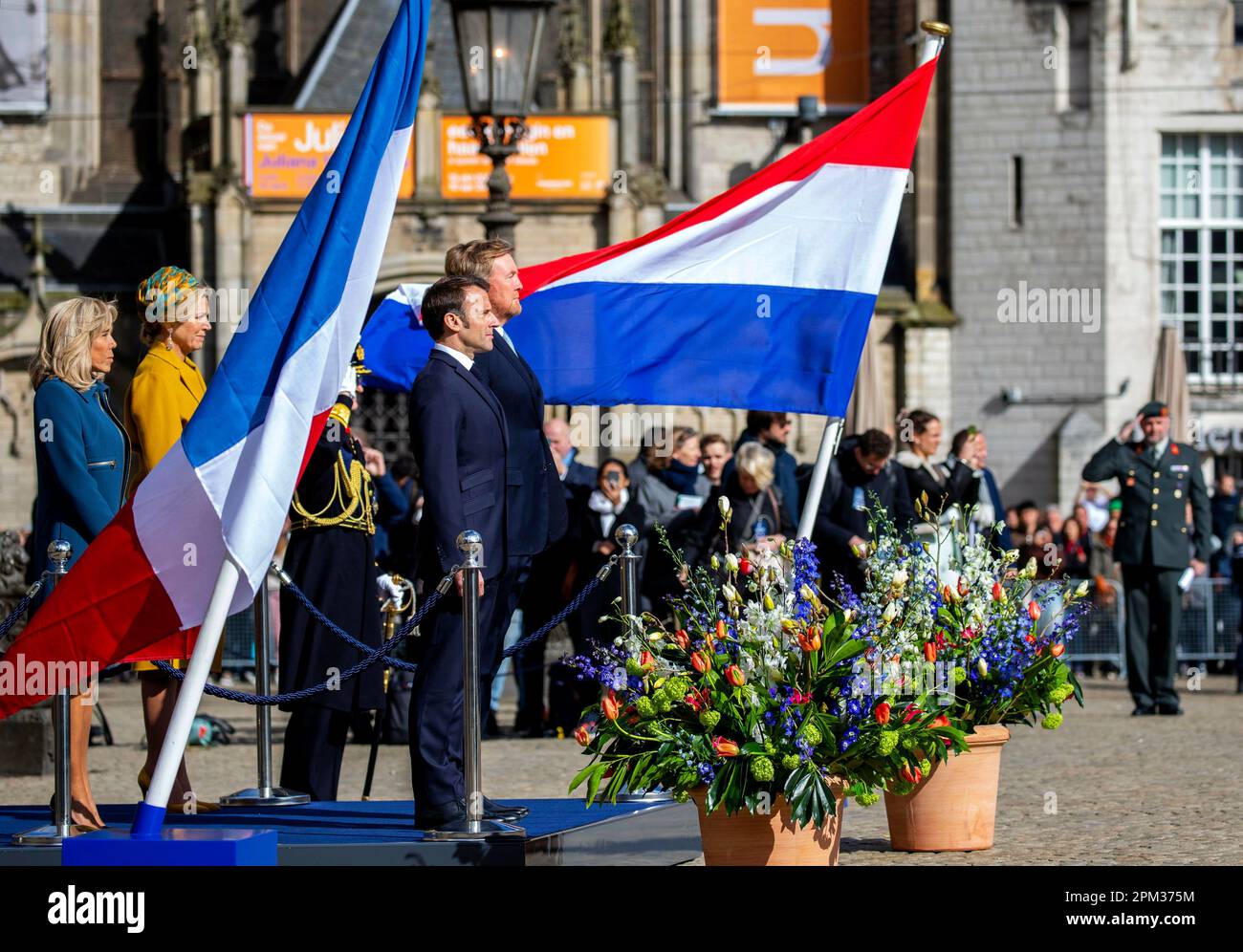 Amsterdam, Netherlands. 11th Apr, 2023. King Willem-Alexander and Queen ...