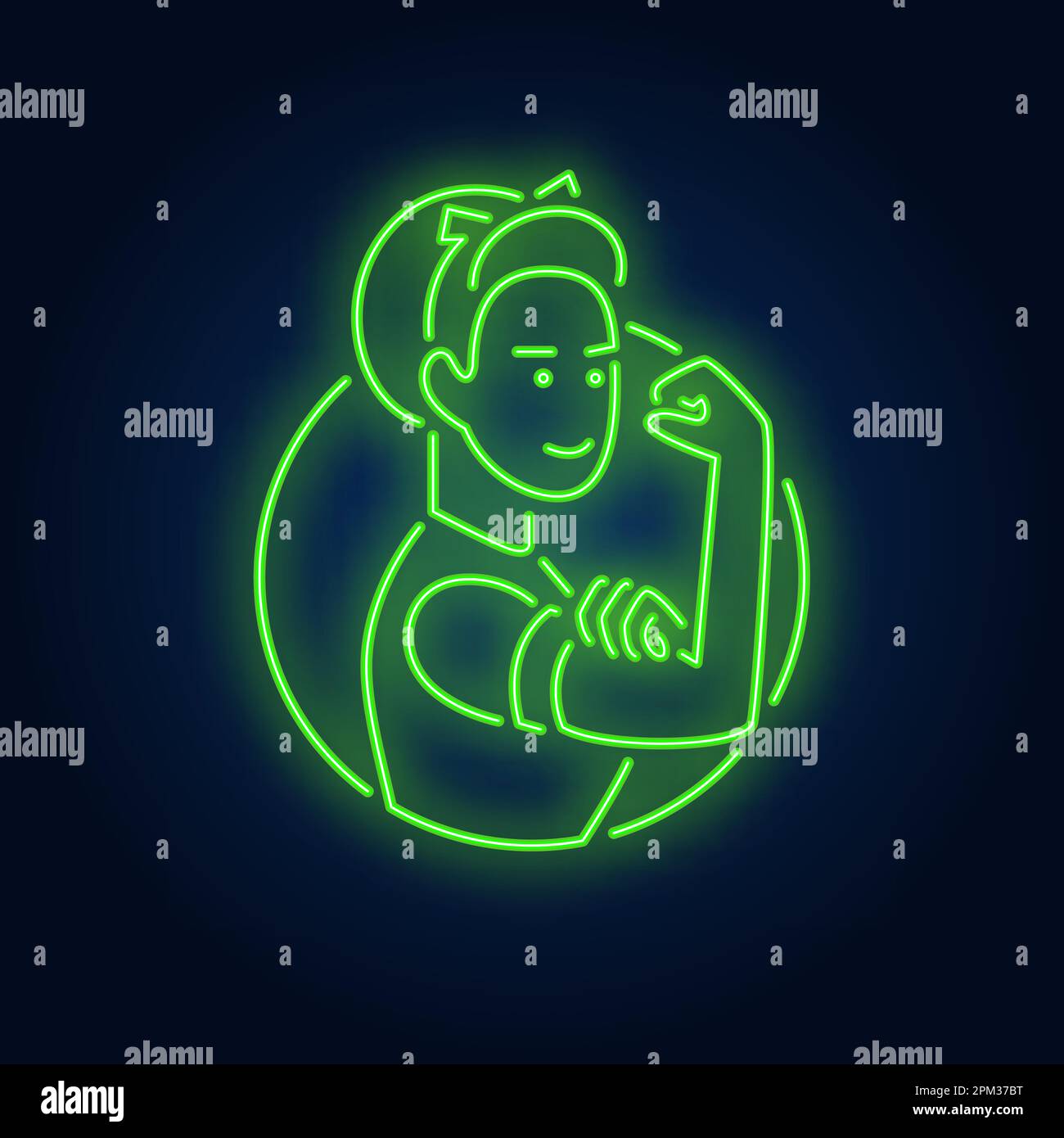 Neon woman flyer hi-res stock photography and images - Alamy