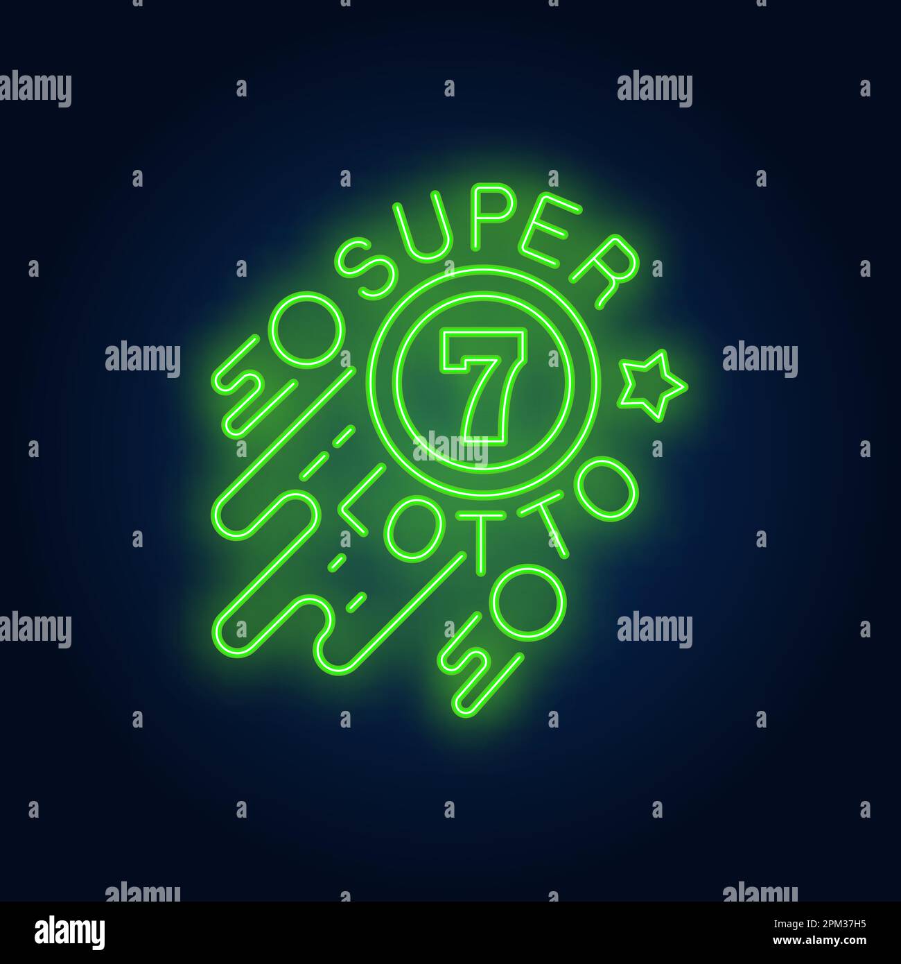 Super lotto neon sign Stock Vector Image & Art - Alamy