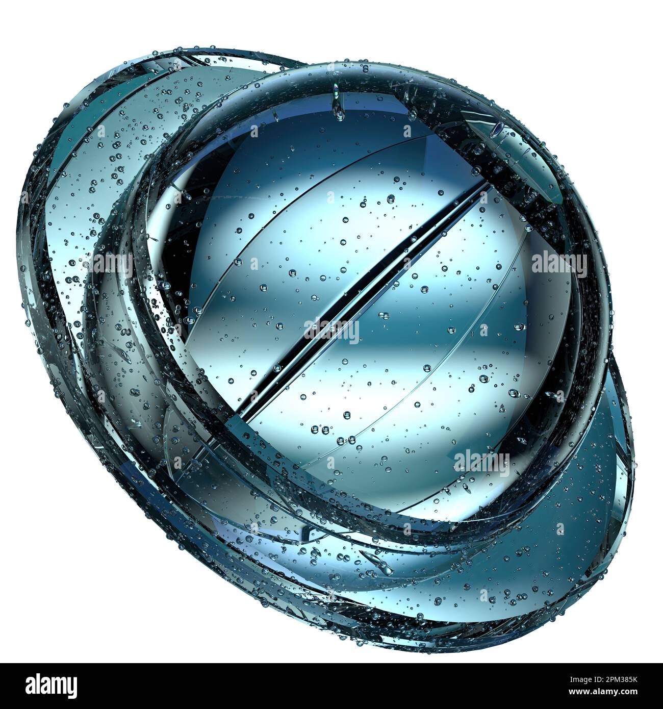 Isolated transparent watery geometry crystal shape abstract cold ...