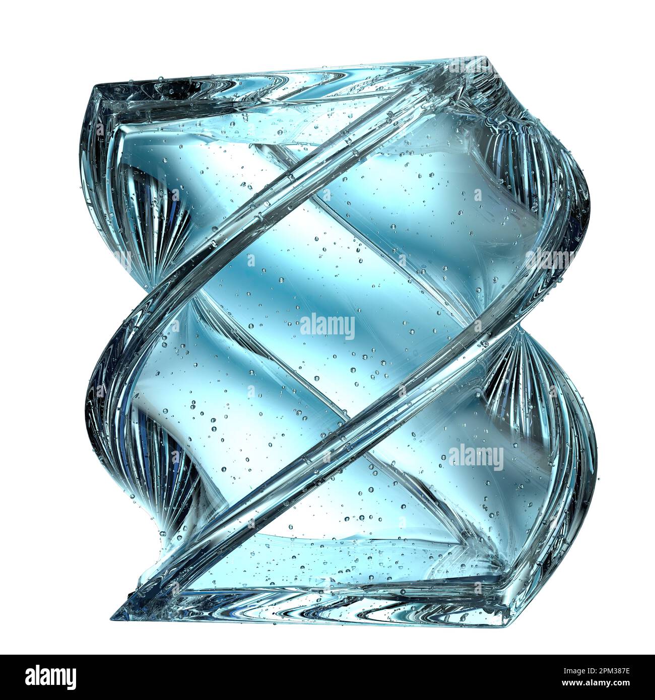Isolated crystal transparent geometry box abstract cold atmosphere icy ...