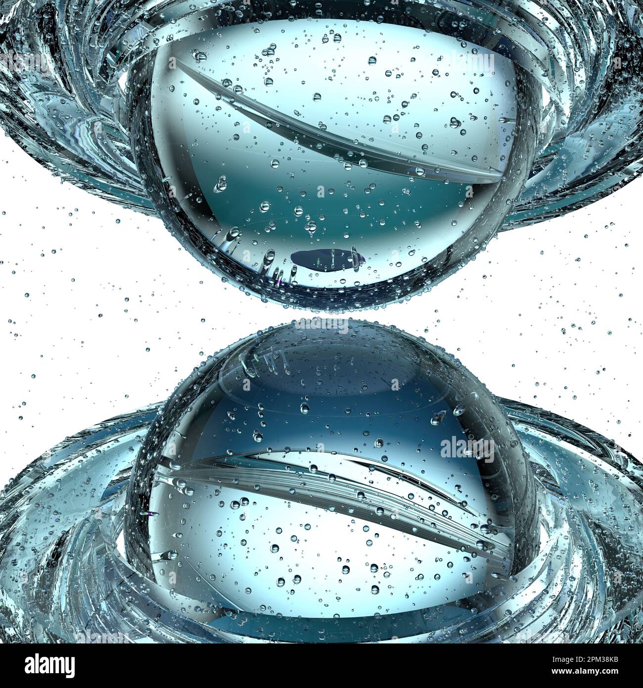 isolated transparent watery crystal shape abstract cold icy Elegant ...