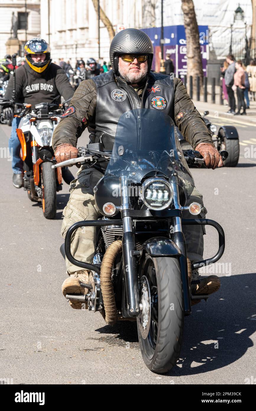 Ride of Respect in memory of the late Queen Elizabeth II by military ...