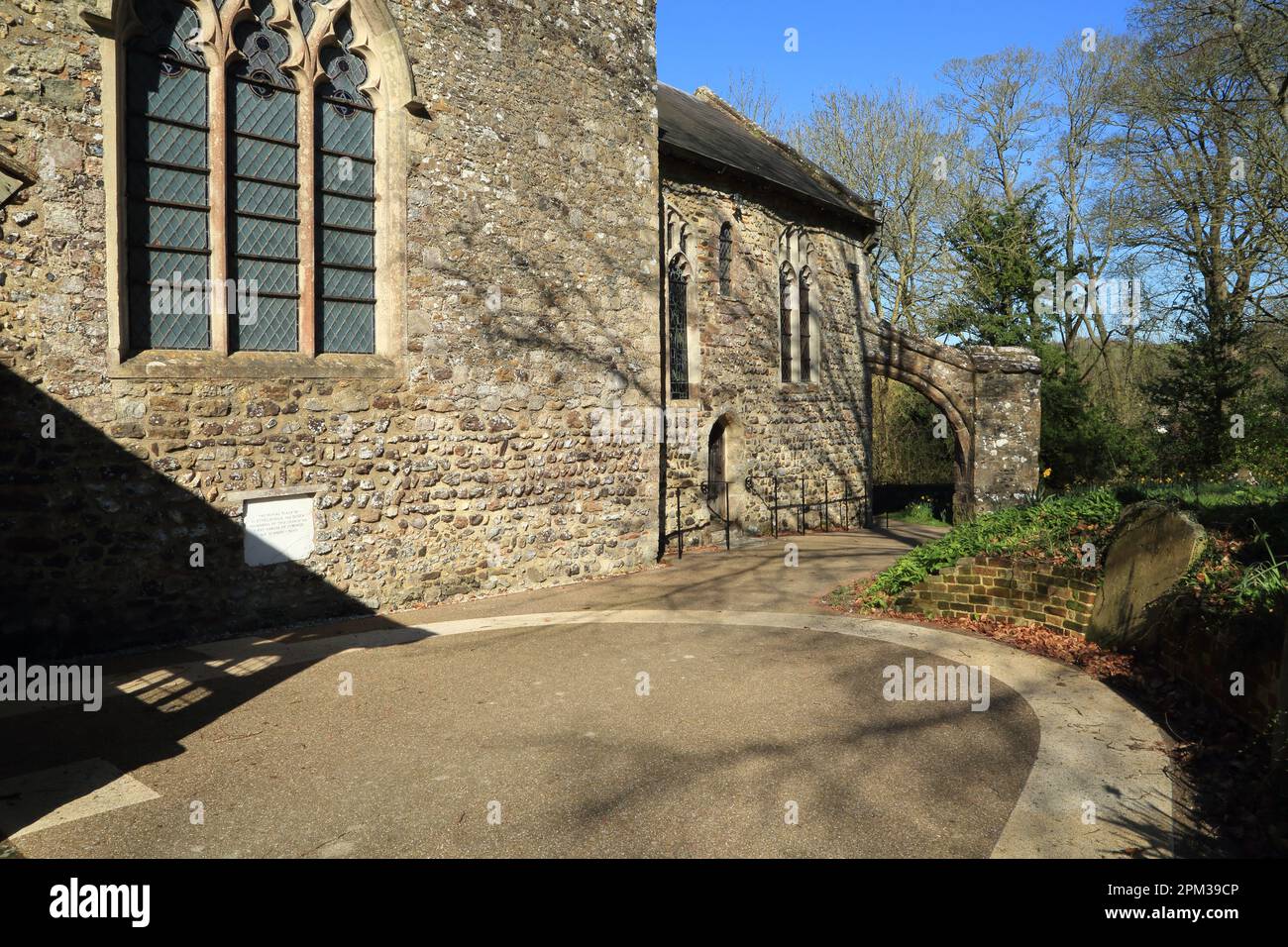 Church of Saint Mary and Saint Ethelburga in Church Road, Lyminge ...