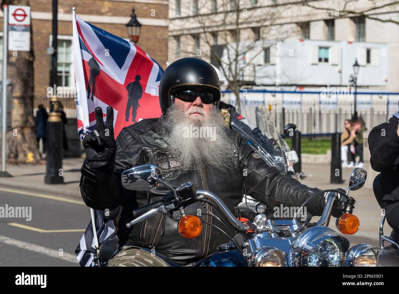 Ride of Respect in memory of the late Queen Elizabeth II by military ...