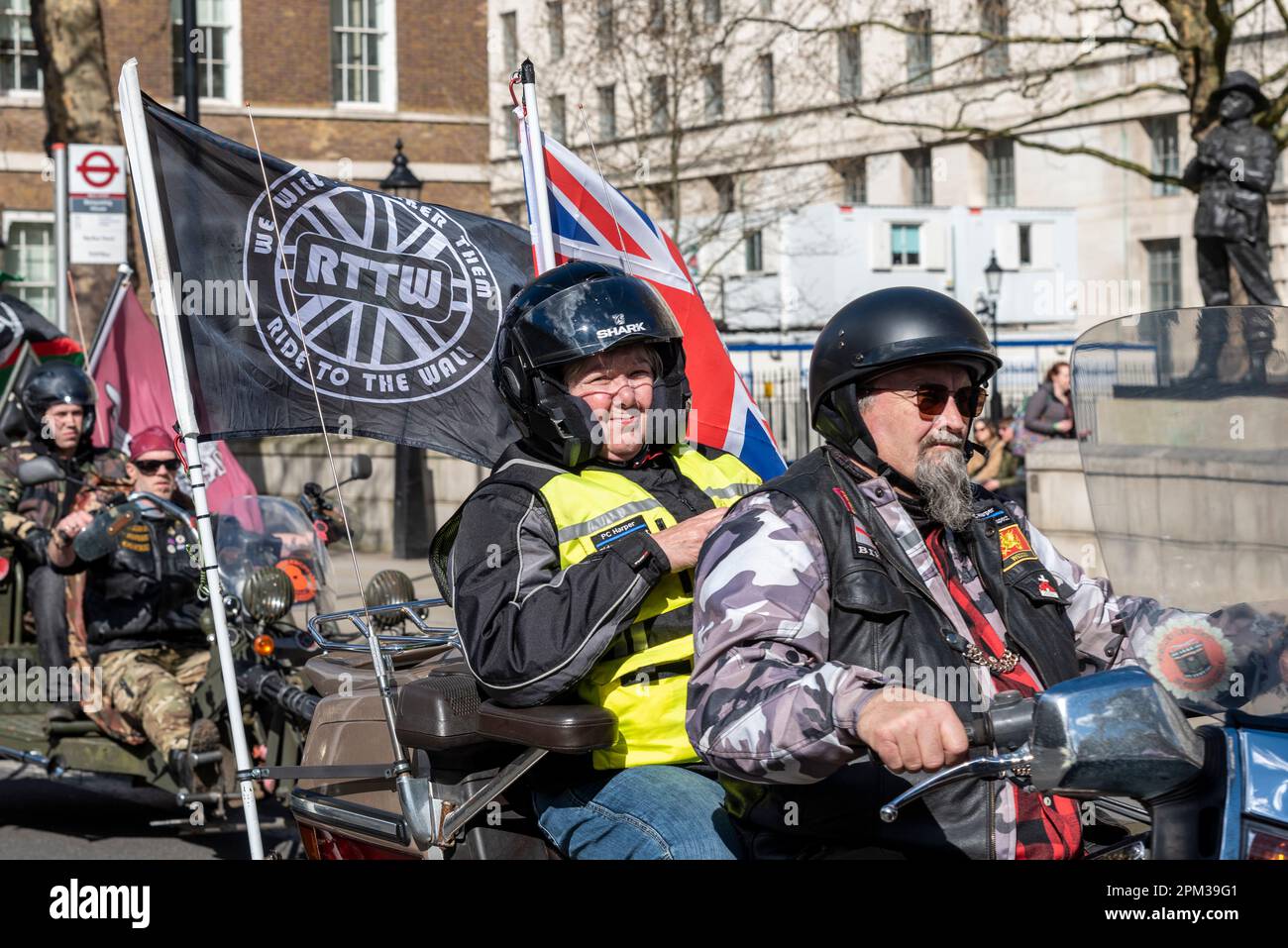 Ride of Respect in memory of the late Queen Elizabeth II by military ...