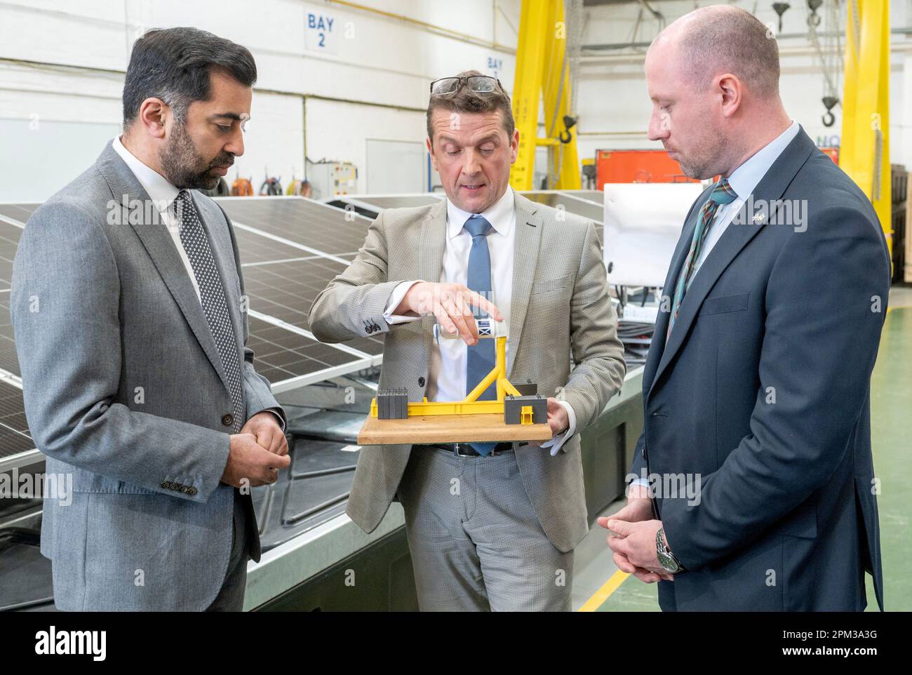 First Minister Humza Yousaf and Energy Secretary Neil Gray alongside ...