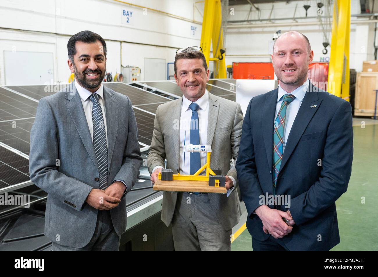 First Minister Humza Yousaf and Energy Secretary Neil Gray alongside ...